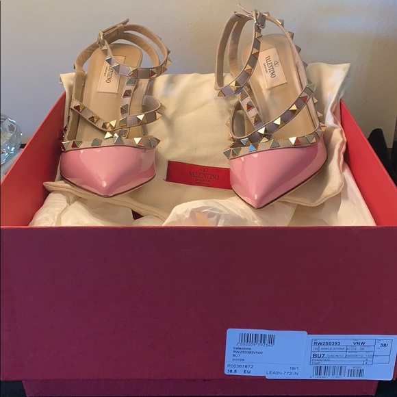 Valentino Garavani | Shoes | Nwt Rose Valentino Rock Stud | Poshmark